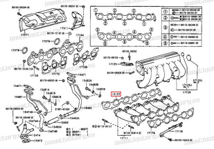 Genuine Toyota 2JZ-GTE ALL LOWER INTAKE MANIFOLD GASKET - 17177-46031 ...