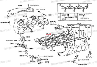 Genuine Toyota 1JZ-GTE VVTi Intake Manifold Gasket 17177-88410 – Boost ...