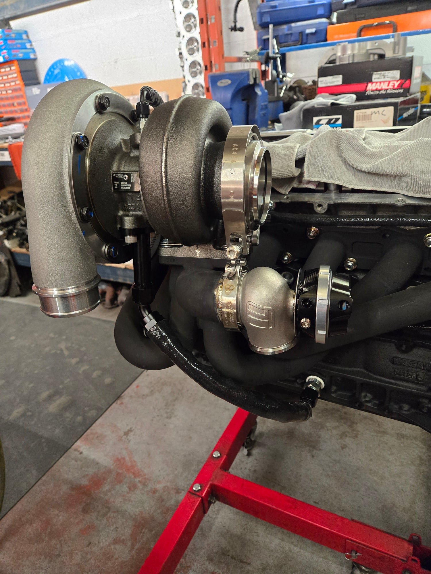 Boost Factory - RB25 Oil Feed & Drain Line Kit For BorgWarner S300 & S