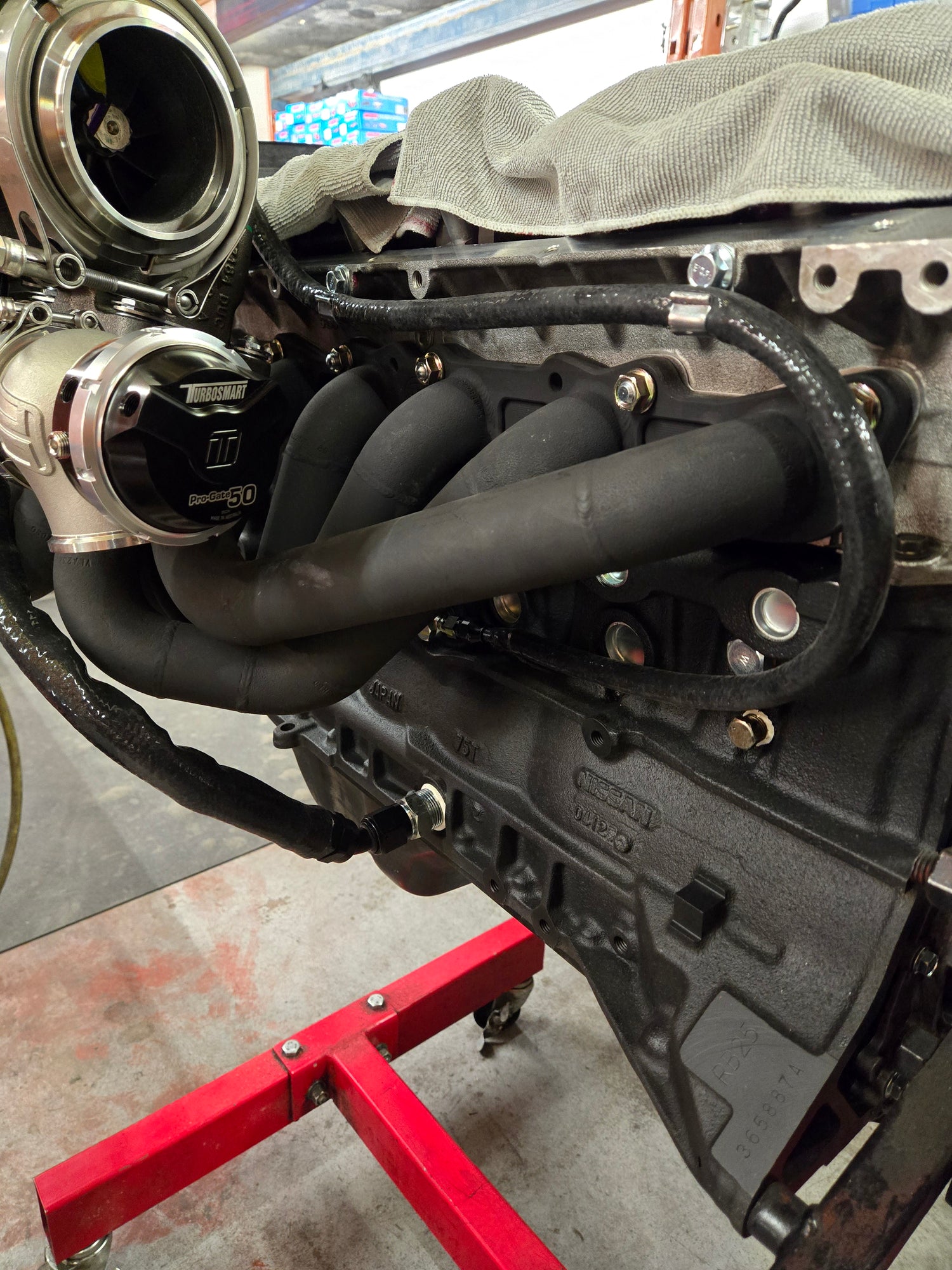 Boost Factory - RB25 Oil Feed & Drain Line Kit For BorgWarner S300 & S