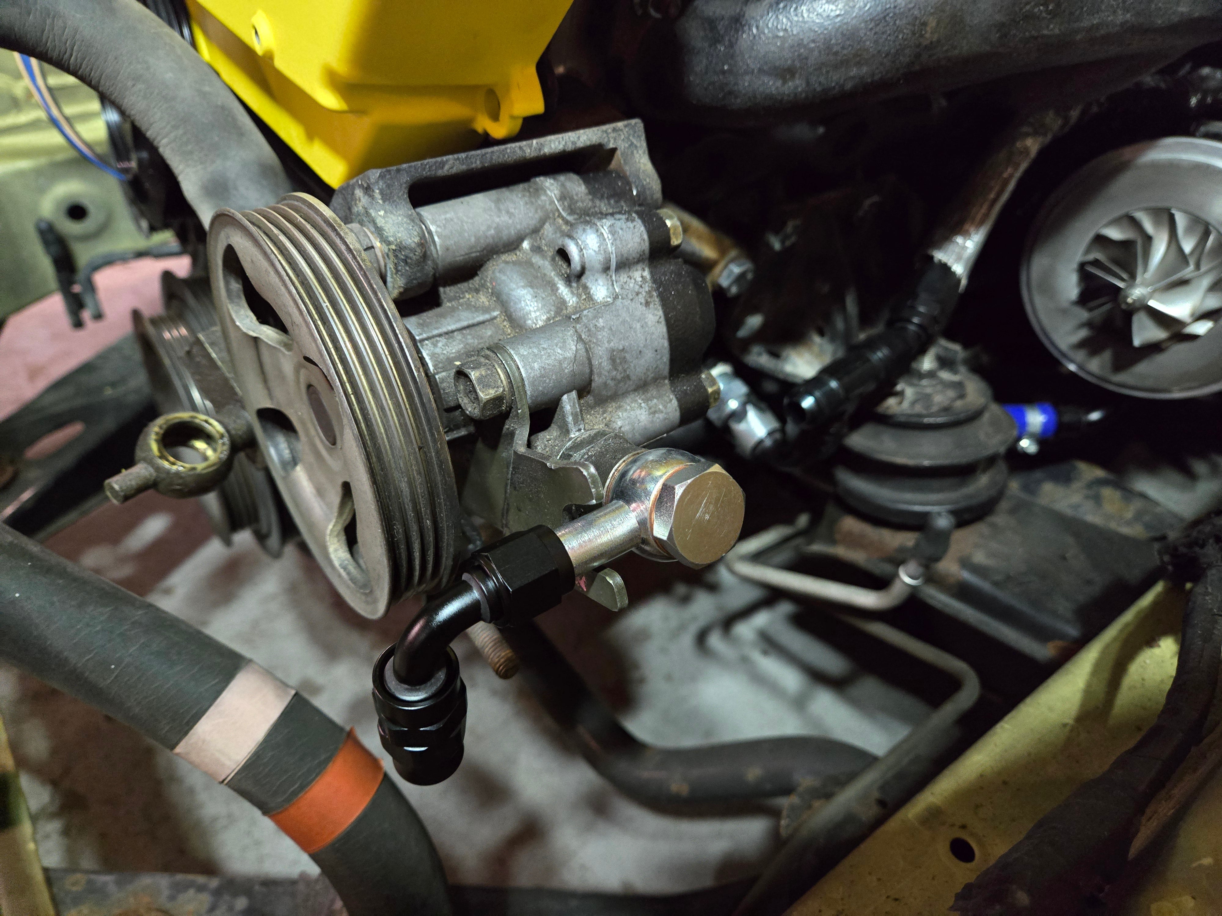 Boost Factory - 6AN Banjo Power Steering Pump High Pressure Outlet Lin
