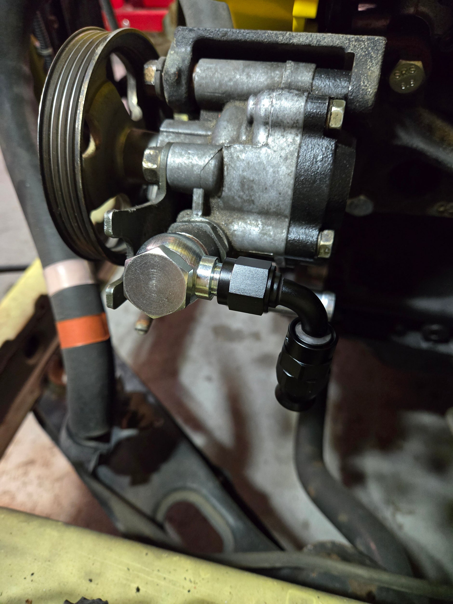 Boost Factory - 6AN Banjo Power Steering Pump High Pressure Outlet Lin