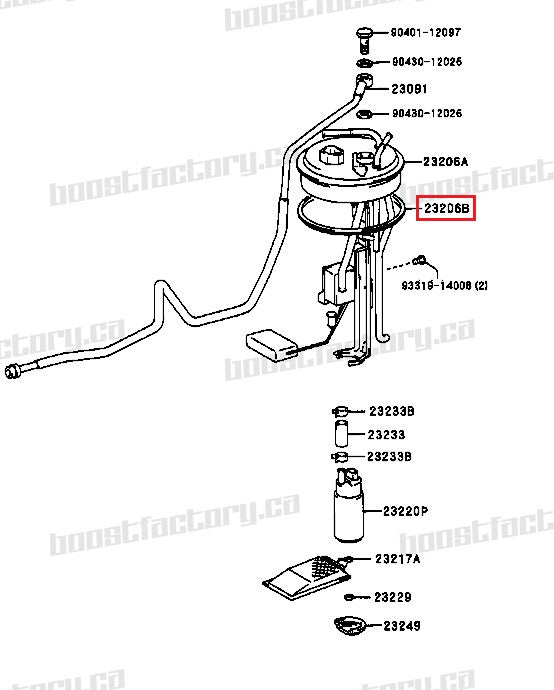 Genuine Toyota MK4 Supra Fuel Pump Sender Seal - 77169-14030 – Boost ...