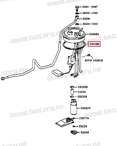 Genuine Toyota MK4 Supra Fuel Pump Sender Seal - 77169-14030 – Boost ...