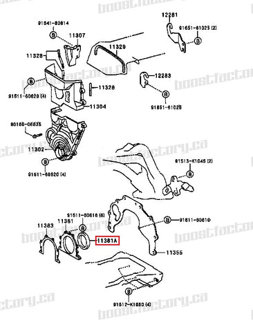 Genuine Toyota Altezza Beams 3SGE Rear Main Seal - 90311-89001 – Boost ...