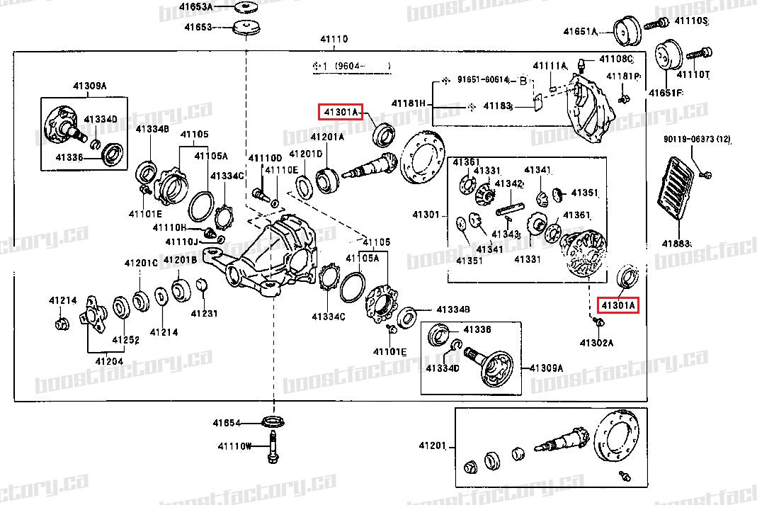 Genuine Toyota MK4 Supra Differential Side Bearing - 90366-50033 ...